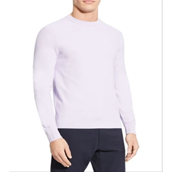 Theory | Sweaters | Theory Mens Riland Crewneck Sweater Purple Size ...